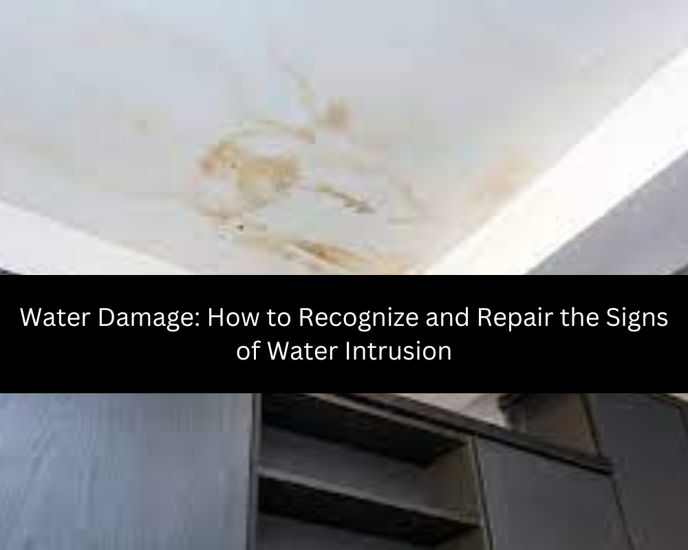 Water Damage: How to Recognize and Repair the Signs of Water Intrusion
